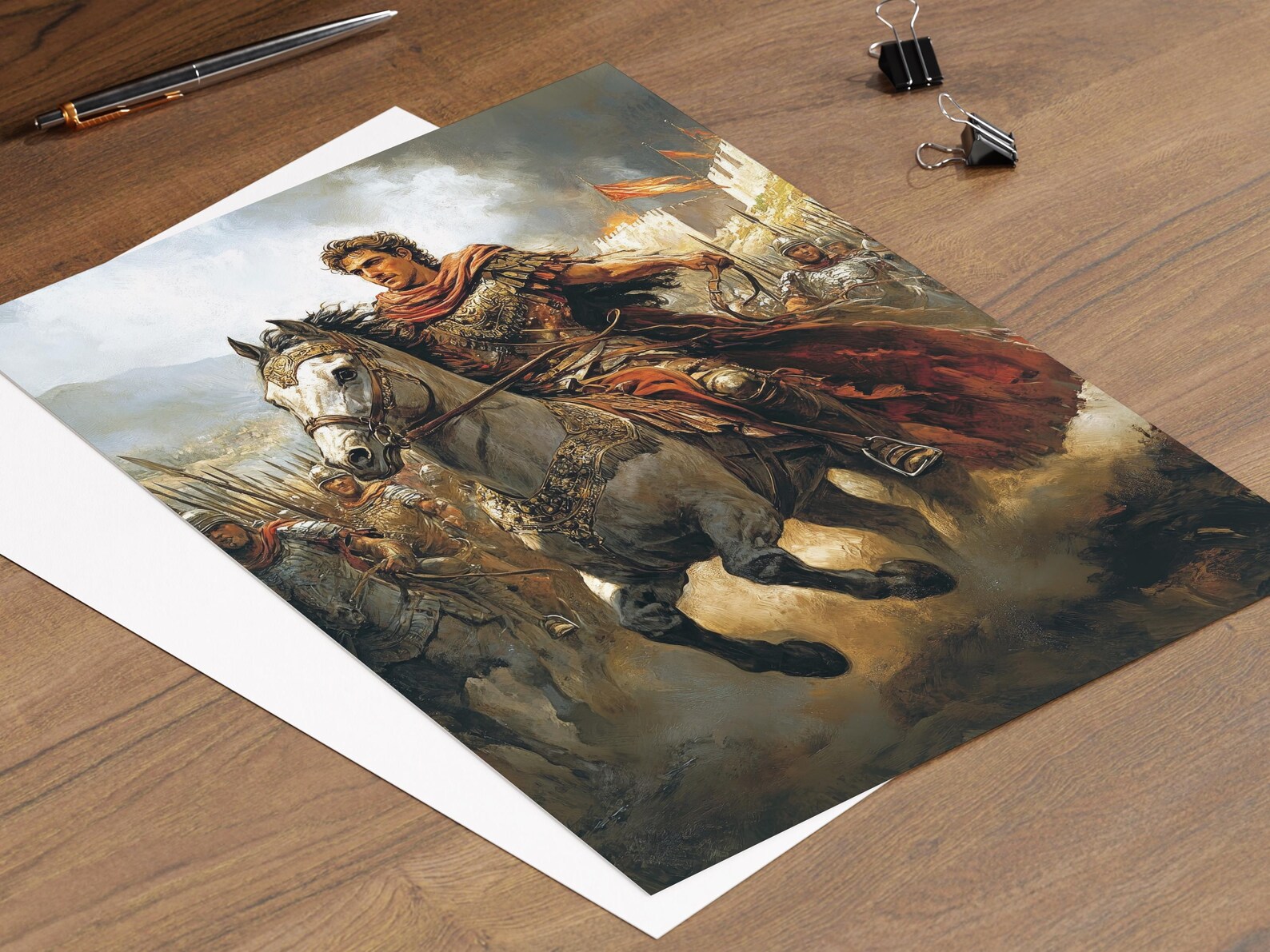 Alexander the Great Art Print, Ancient Ruler and Bucephalus - Etsy