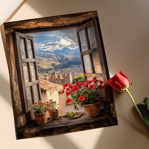 Cusco Peru Window View, Inca Ruins and Stone Art Print - Etsy