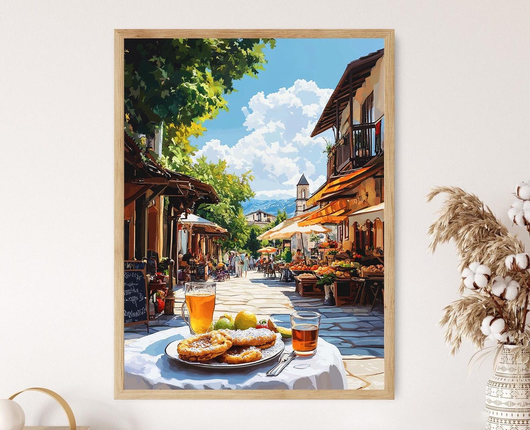 Traditional Breakfast in Bitola, Mekici and Bazaar Scene, Macedonian ...