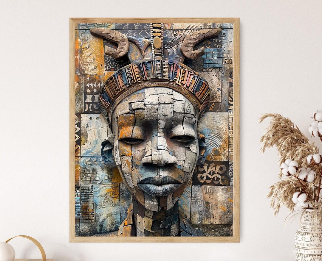 Benin Art Print: Ethnic Tribal Wall Decor - Etsy