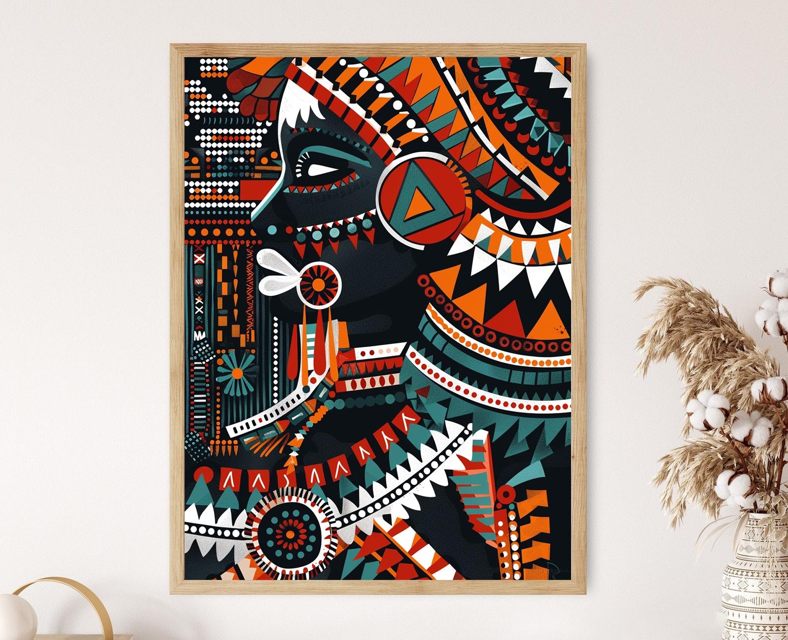 Zulu Art Print, Authentic Beadwork Patterns and Bright Colors - Etsy