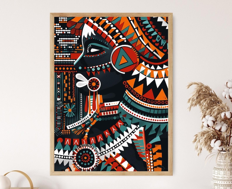 Zulu Art Print, Authentic Beadwork Patterns and Bright Colors - Etsy