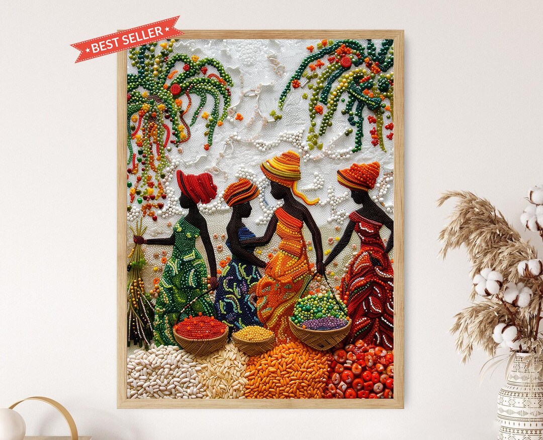 Nigerian Jollof Rice Art Print - Vibrant African Kitchen Decor - Etsy