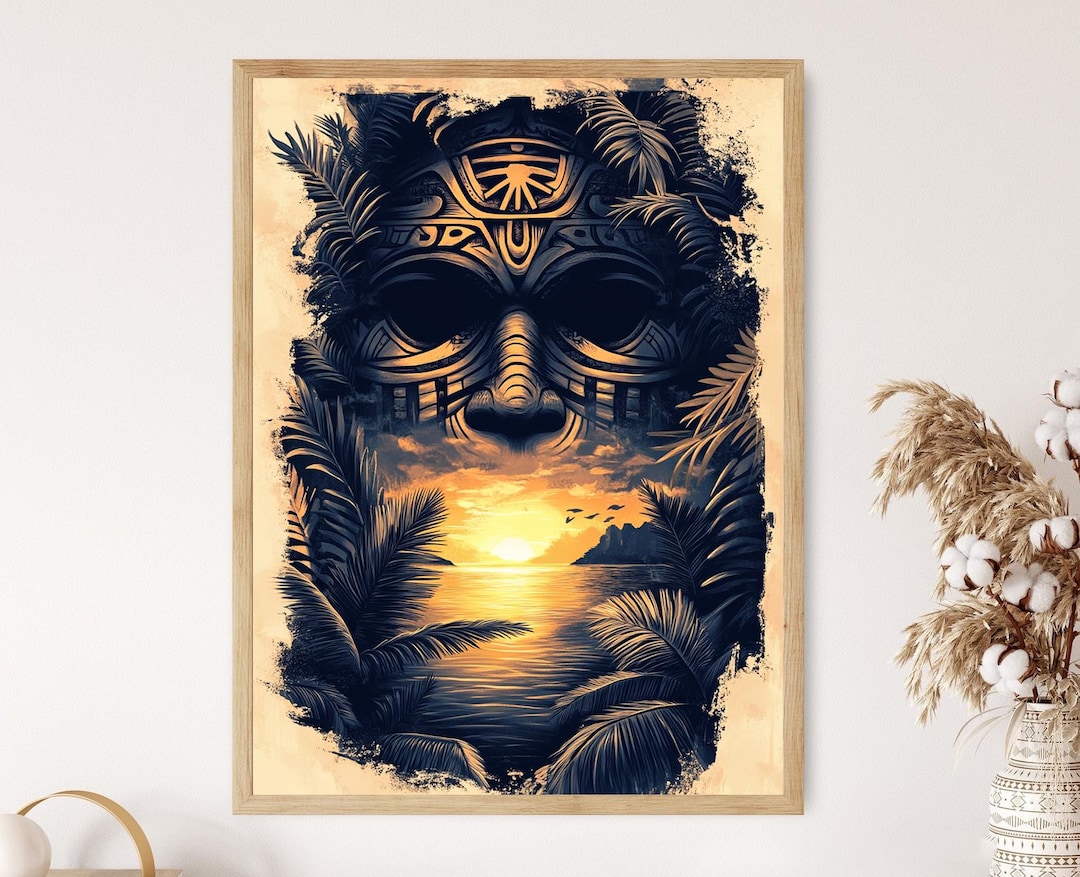 Samoan Design Art Print, Traditional Polynesian Decor Poster - Etsy