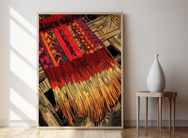 T'nalak Weaving Art Print: T'boli Tribe Geometric Patterns - Etsy