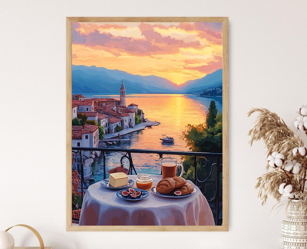 Macedonian Breakfast in Ohrid, Lake View and Saint John Scene, Heritage ...