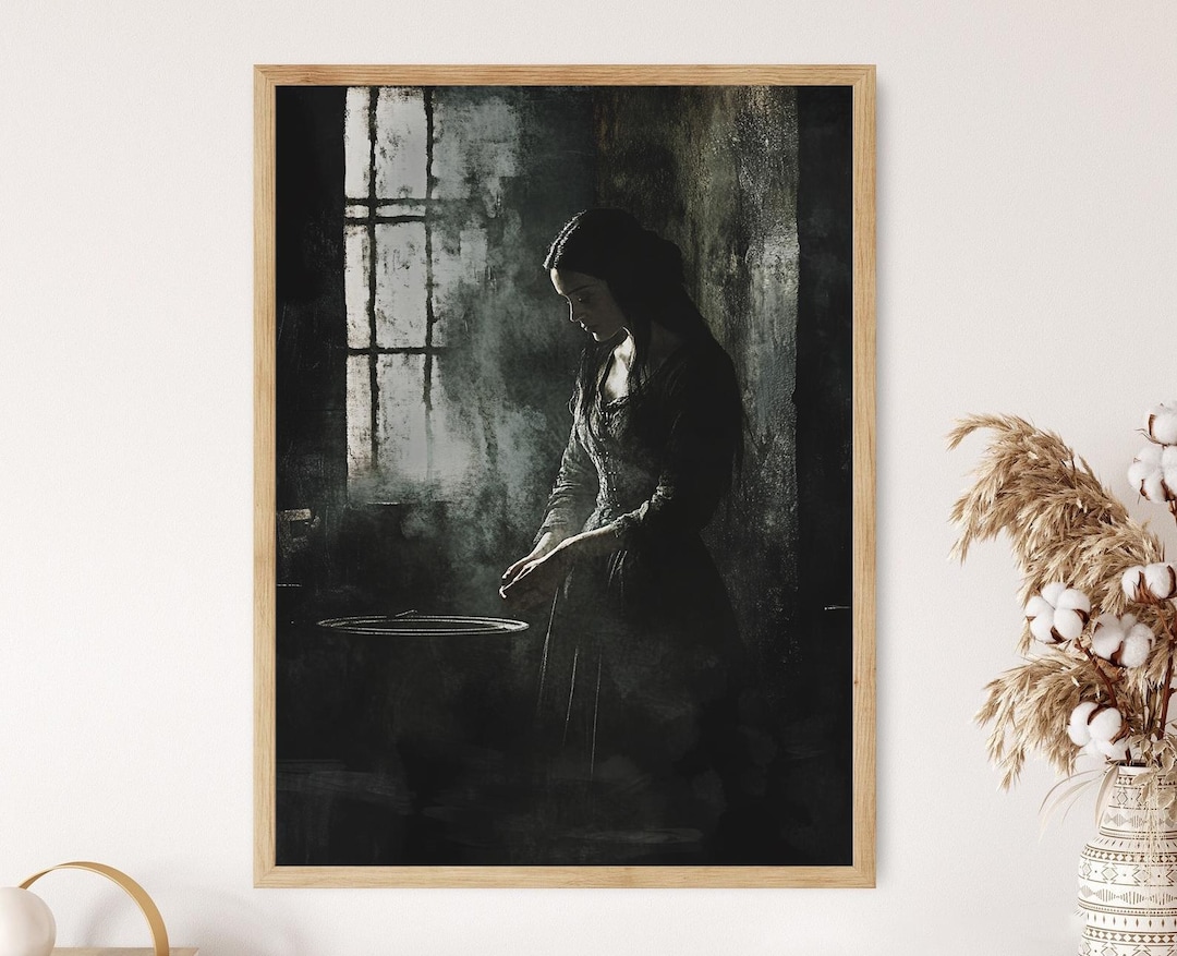 Lady Macbeth Handwashing Art Print, Dark Shakespearean Scene - Etsy