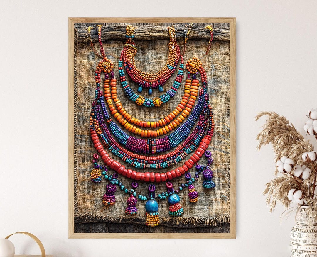 Zulu Beadwork Art Print, Traditional Jewelry and Craft - Etsy