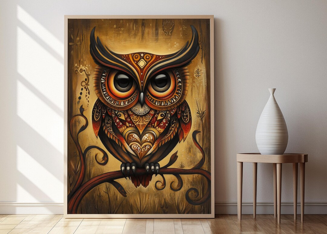 Haida Owl Art Print, Traditional Formline Style, Strength and Freedom ...