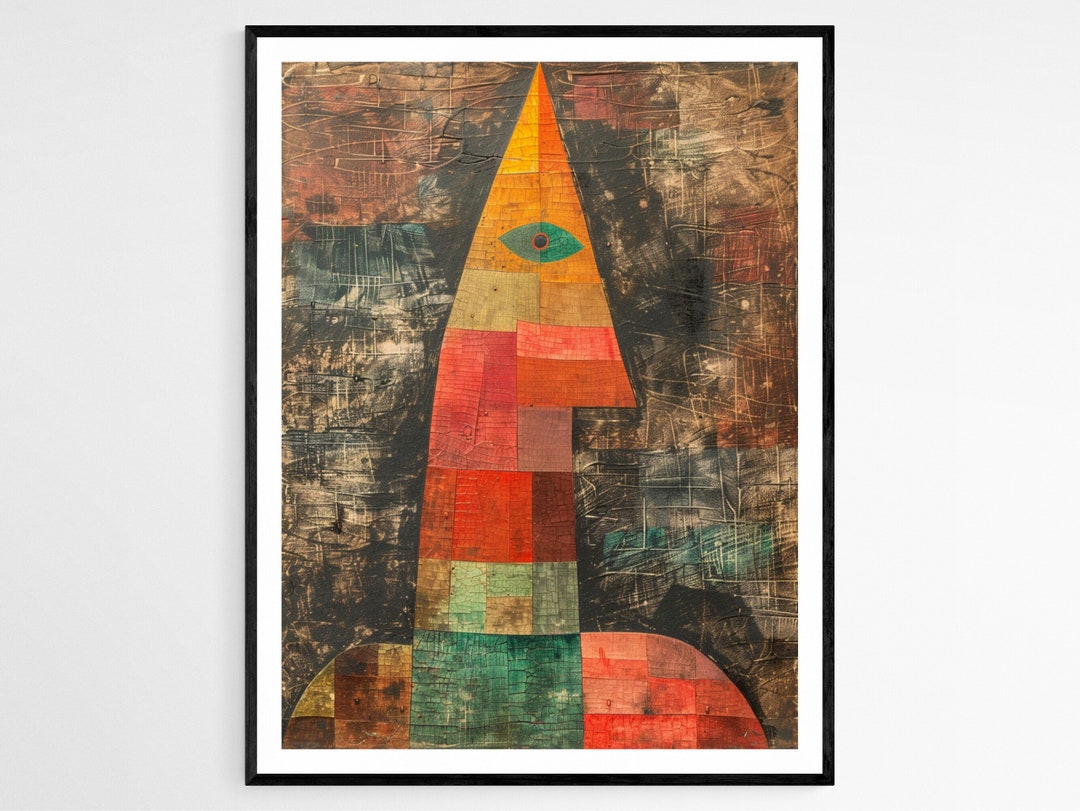 Harmonious Paul Klee Pattern, Abstract Office Art, Motivating Workspace ...