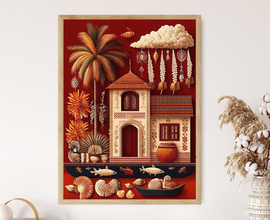 Goan Coastal Art Print: Dried Fish & Feni Still Life - Etsy
