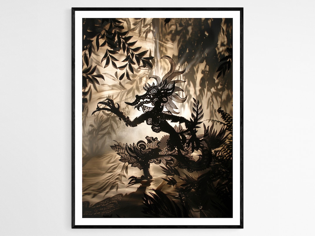 Wayang Kulit Art Print - Traditional Indonesian Shadow Puppet Wall ...