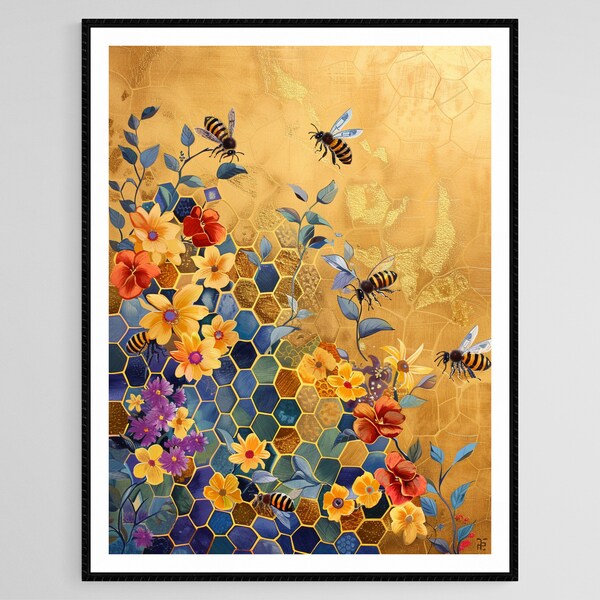 Honeycomb Art - Etsy