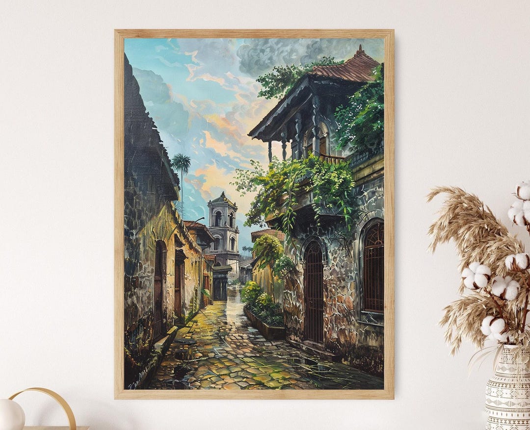 Intramuros Manila Painting Print: Vibrant Filipino Heritage Wall Art - Etsy