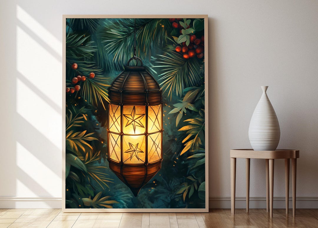 Filipino Parol Art Print, Bamboo Lantern Decor Poster - Etsy