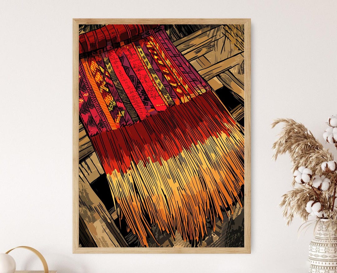 T'nalak Weaving Art Print: T'boli Tribe Geometric Patterns - Etsy