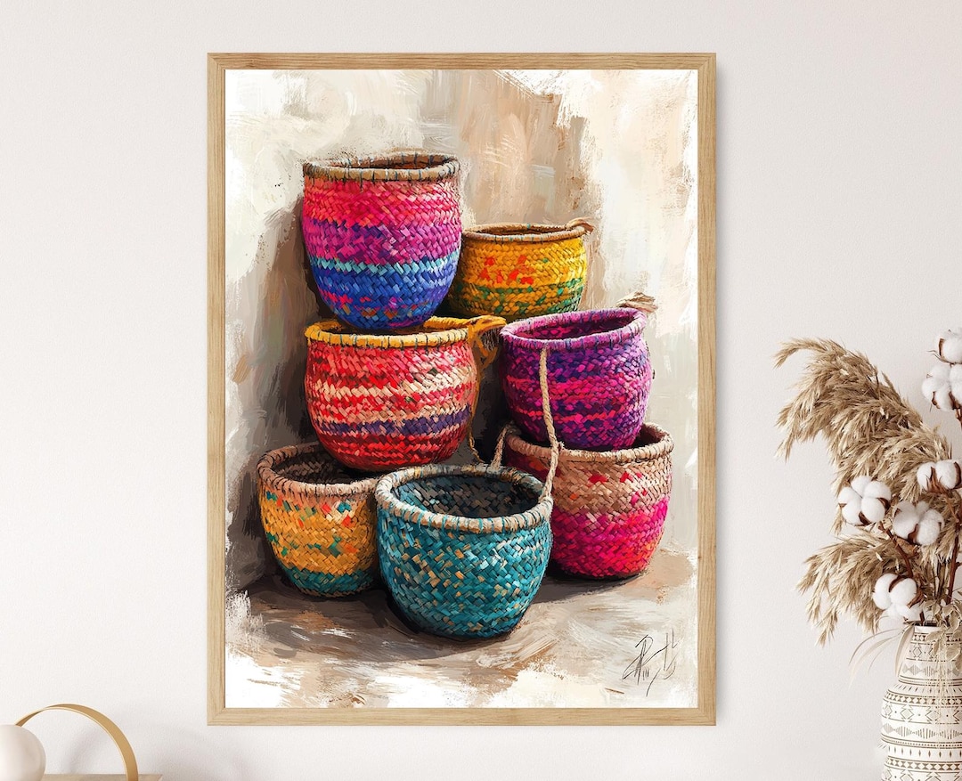 Swazi Woven Basket Art Print, African Craft and Heritage - Etsy