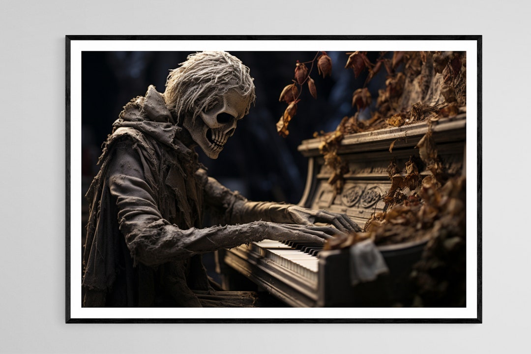 Zombie Art Print, Creepy Apocalypse Wall Decor, Perfect for Horror Fans ...