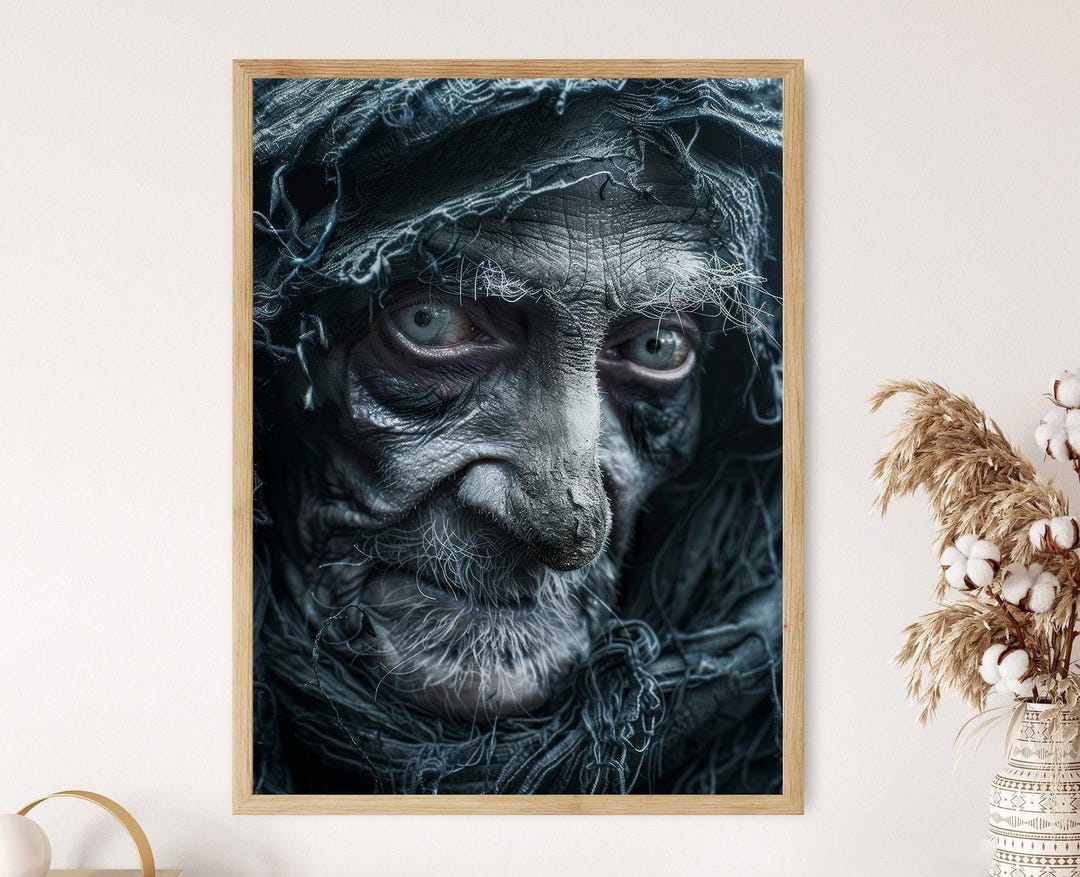 Baba Yaga Art Print: Slavic Folklore Portrait, Mythical Decor - Etsy