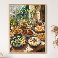 Coffee Wall Art : Coffee, Falafel and Tea - Levantine Decor - Etsy