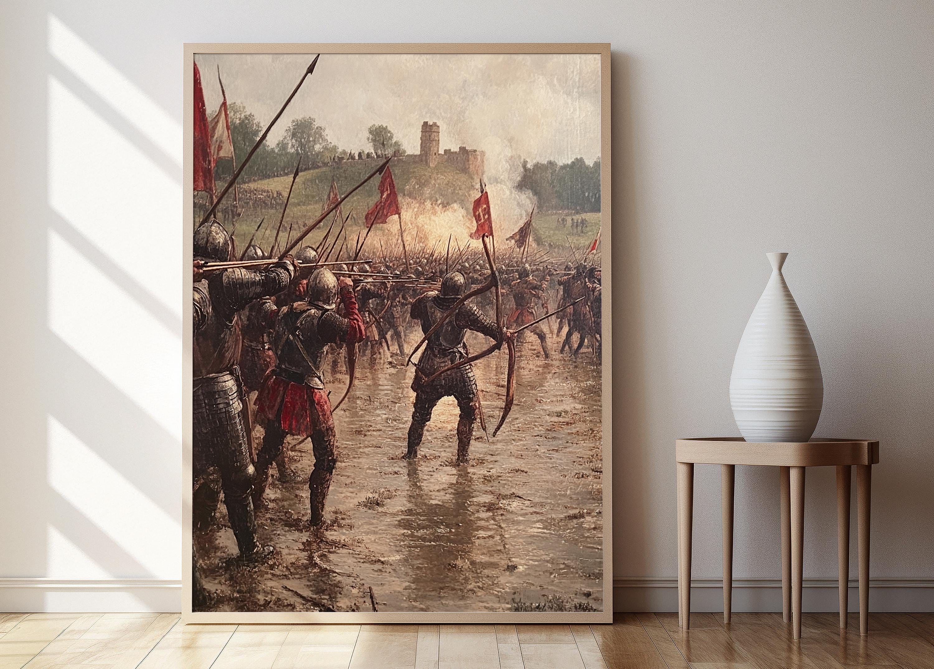 Medieval Battle Art Battle Of Wodensfield: Art Trail To Mark Legendary