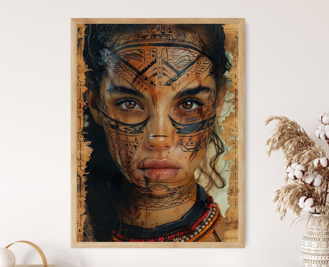 Intricate Maori Moko Tattoo Art, Cultural and Detailed Design - Etsy