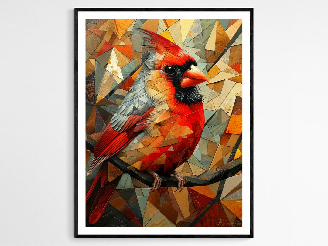 Cardinal Bird Art Print, Vibrant Wall Decor, Perfect for Nature Lovers ...