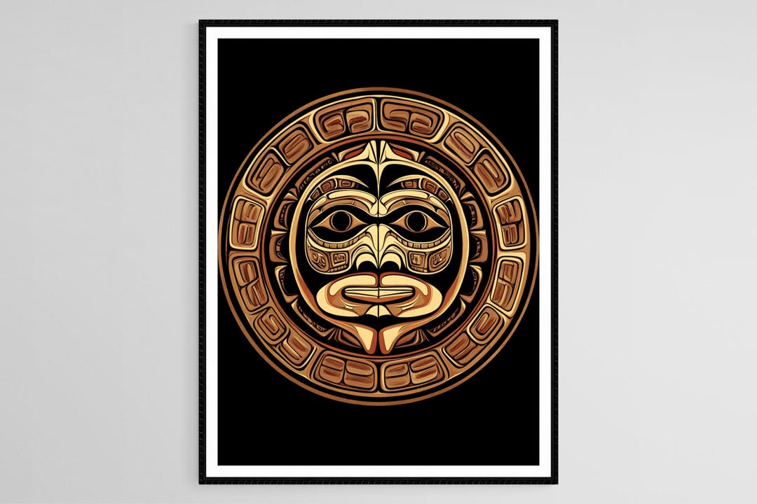 Haida Sun Art Print, Radiating Light, Life and Renewal, Unity and ...