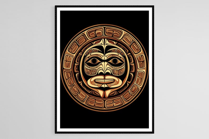 Haida Sun Art Print, Radiating Light, Life and Renewal, Unity and ...
