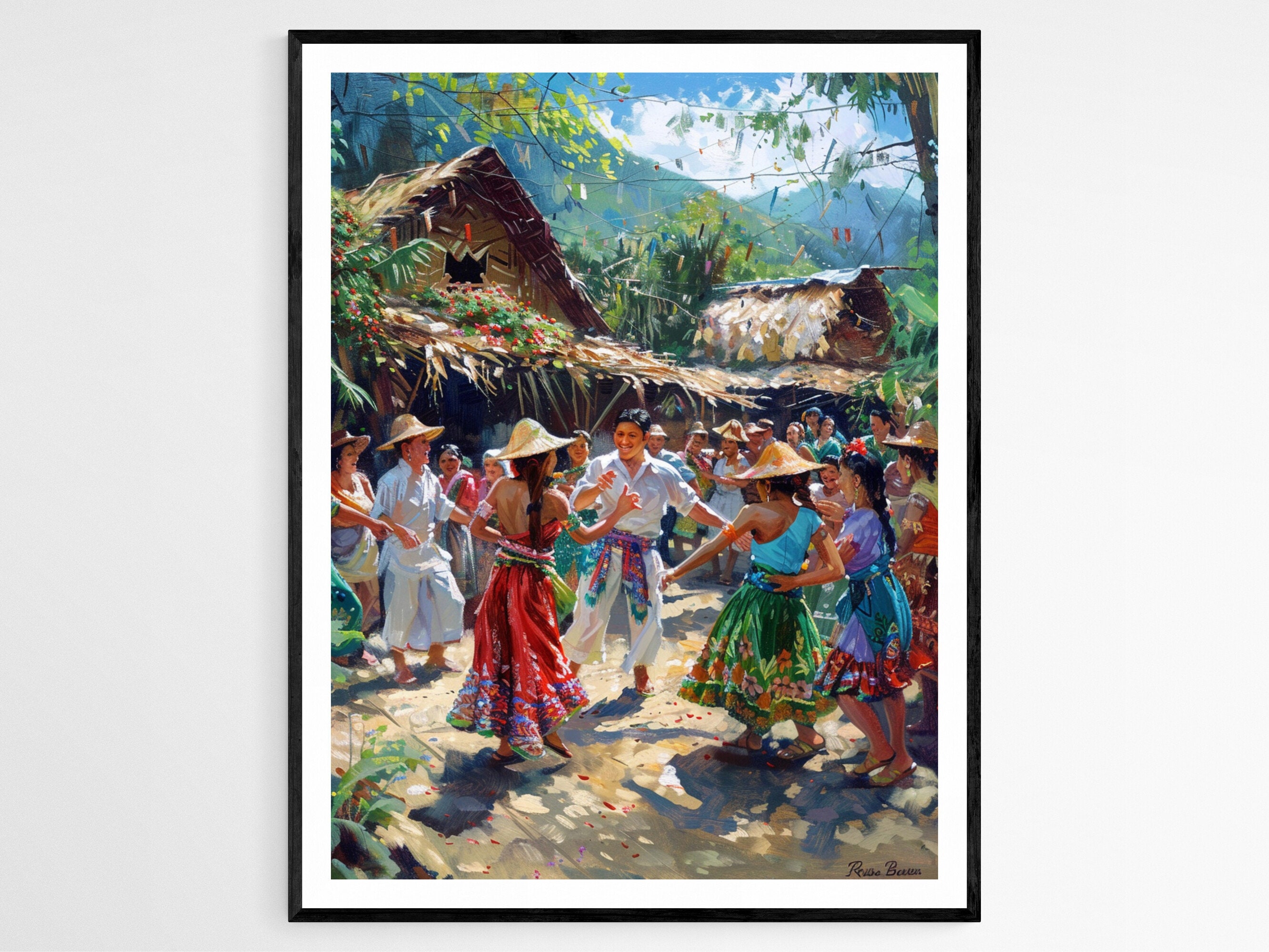 Filipino Wedding Art Print: Traditional Nuptial Scene - Etsy