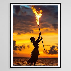 Limbo Dancer Art Print, Trinidad and Tobago Dance and Flaming Limbo - Etsy