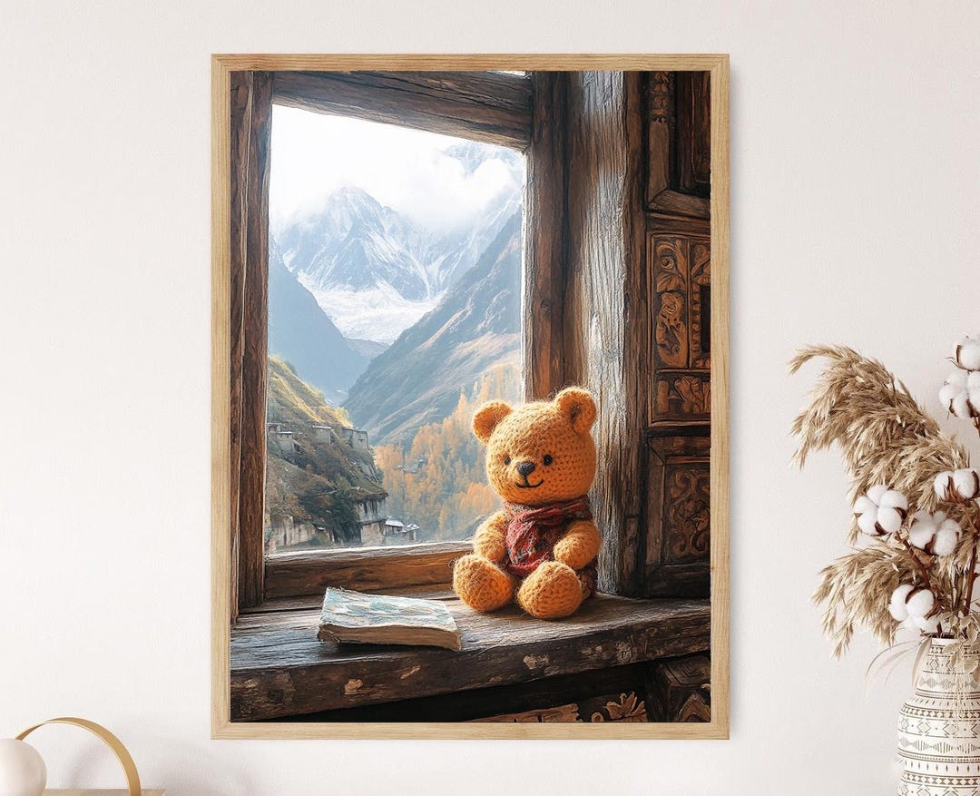 Nepalese Felt Animal Figure on Window Sill Fine Art Print - Etsy