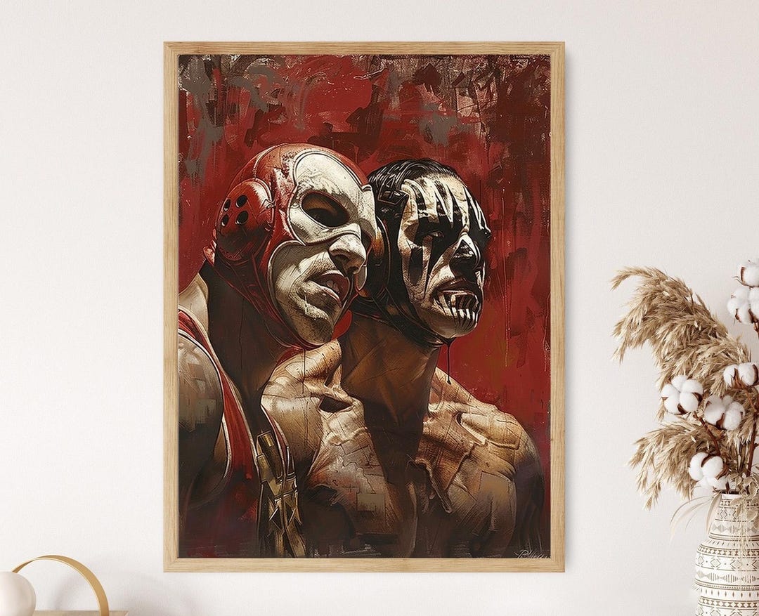 Lucha Libre Poster: Vintage Mexican Wrestling Art Print - Etsy