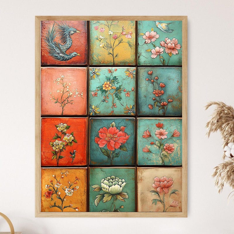 Peranakan Tiles Digital - Etsy