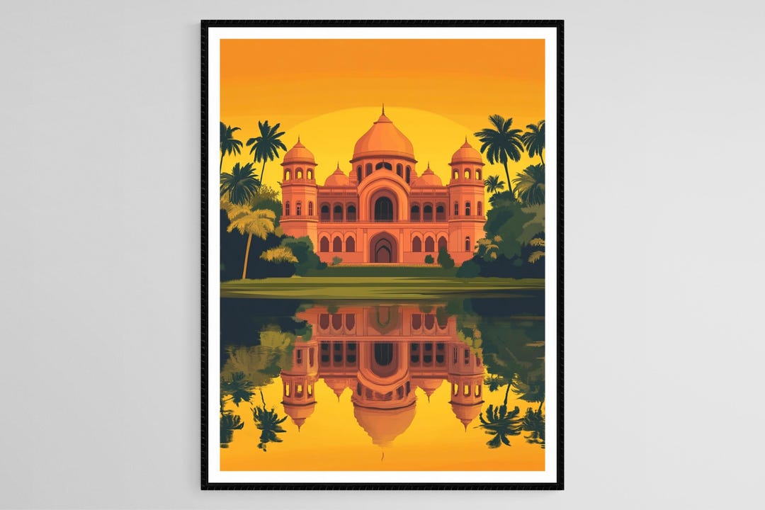 Ahsan Manzil Art Print, Dhaka, Bangladesh, Pink Palace, Mughal ...