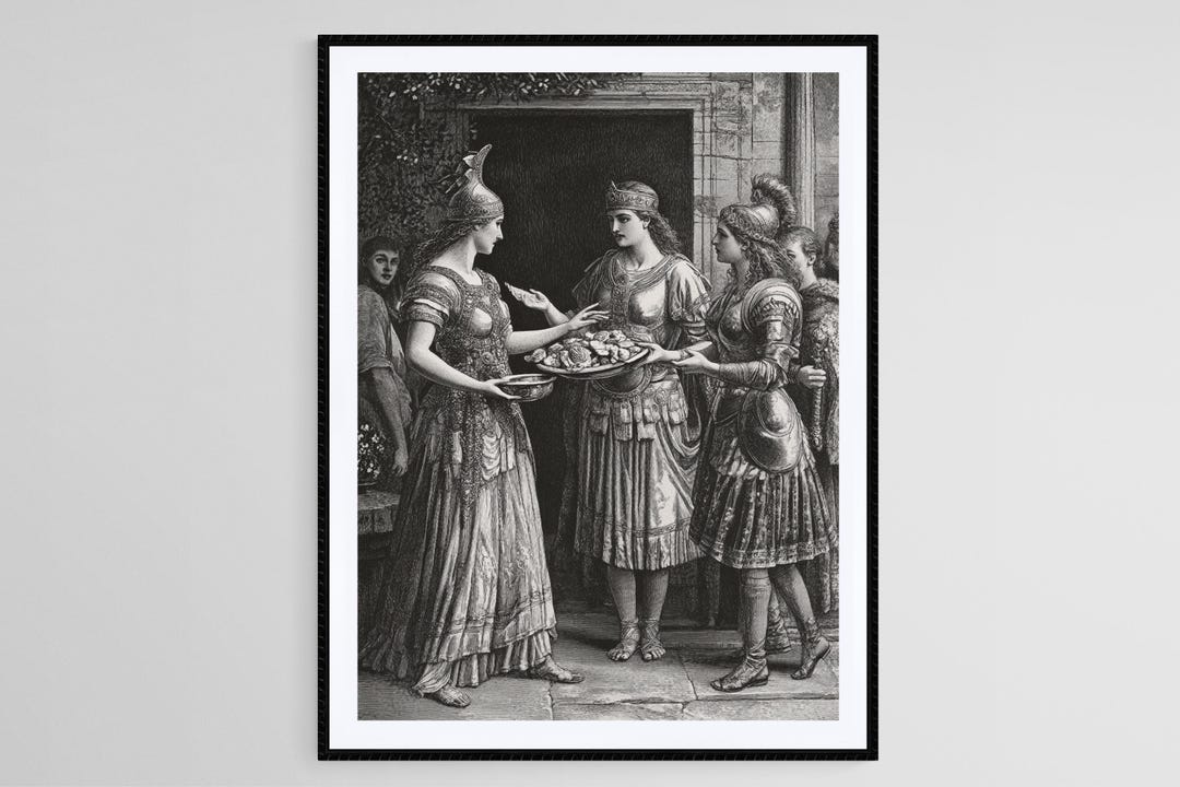 The Judgement of Paris Art Print, Mythological Story Art, Greek ...