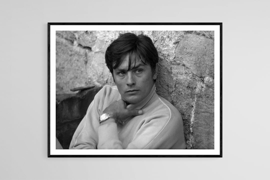 French Icon Alain Delon Poster - Art Print for Movie Enthusiasts ...