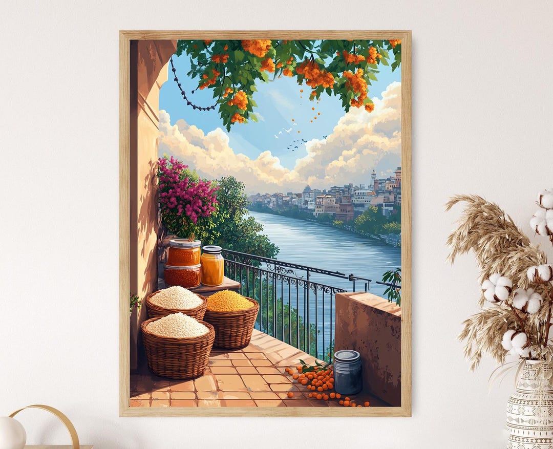 Patna Balcony Basket Painting, Rice Mustard Oil Poster, Bihar Folk ...