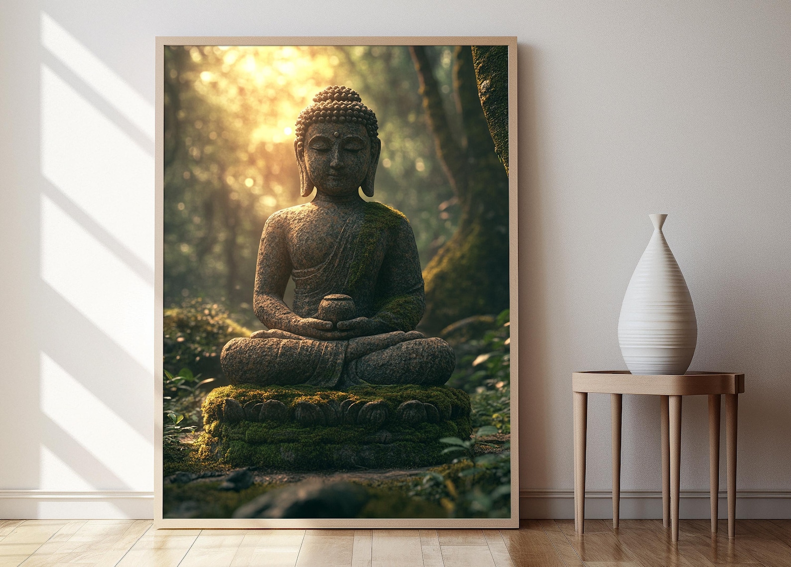 Sri Lankan Buddha Statue Art Print, Ancient Artifact Poster, Spiritual ...