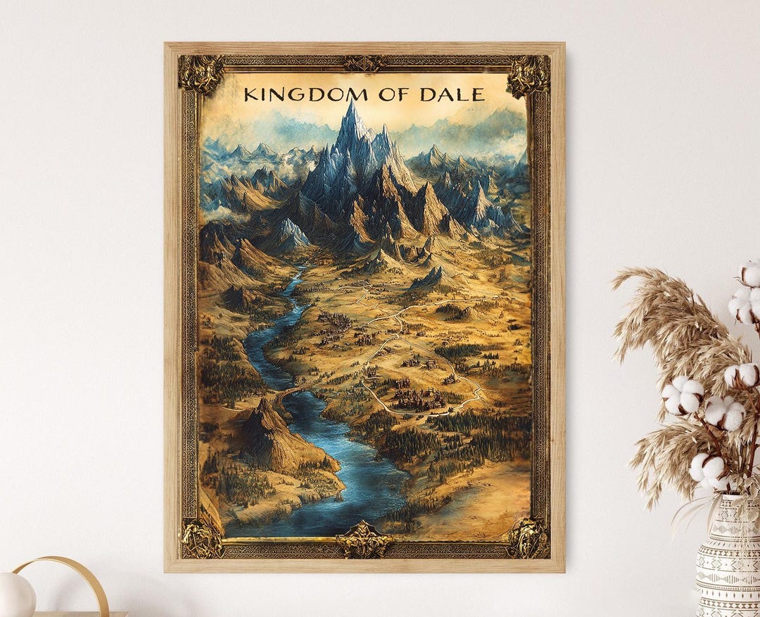 Topographic Map of Dale, Kingdom of the Northmen, Middle-earth Terrain ...