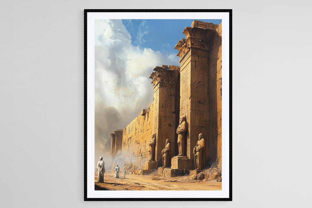 Nineveh Ruins Art Print, Ancient Assyrian Iraq Scene - Etsy