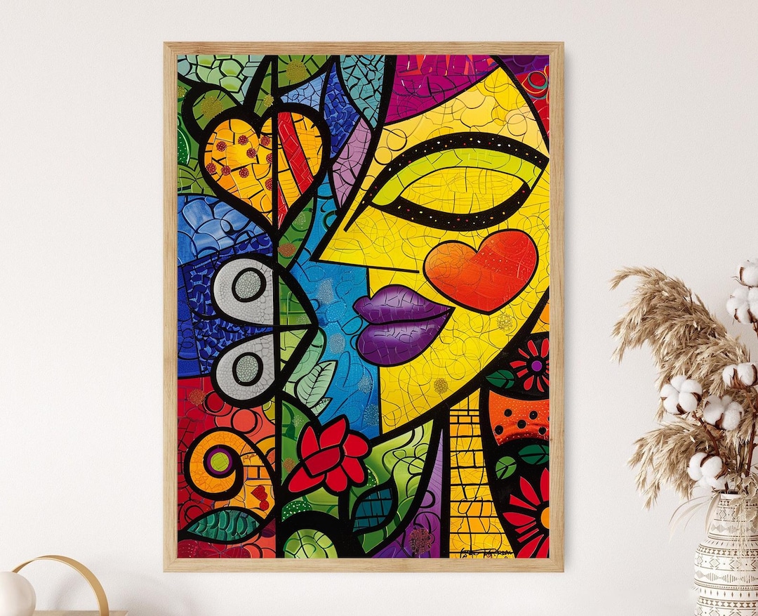 Electric Pop Art Print: Bold Colorful Home Decor - Etsy