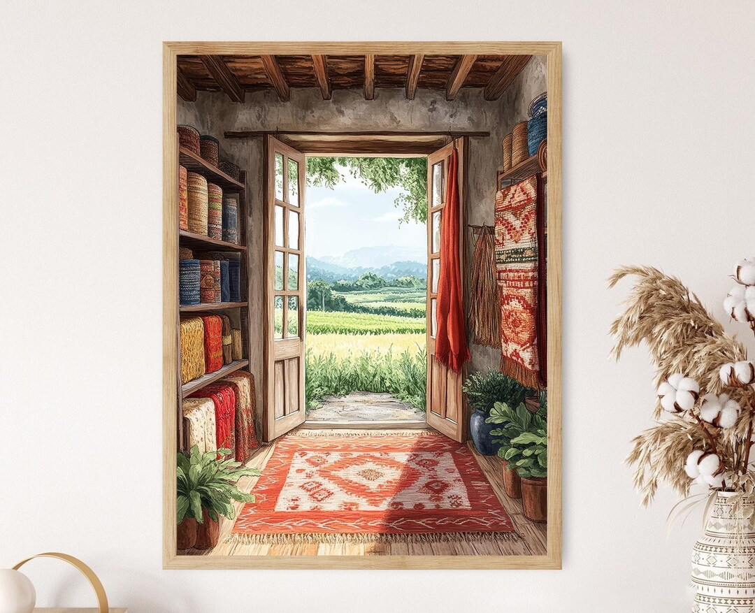 Rangpur Jute Rug Shop Art Print, Handwoven Natural Decor Poster - Etsy