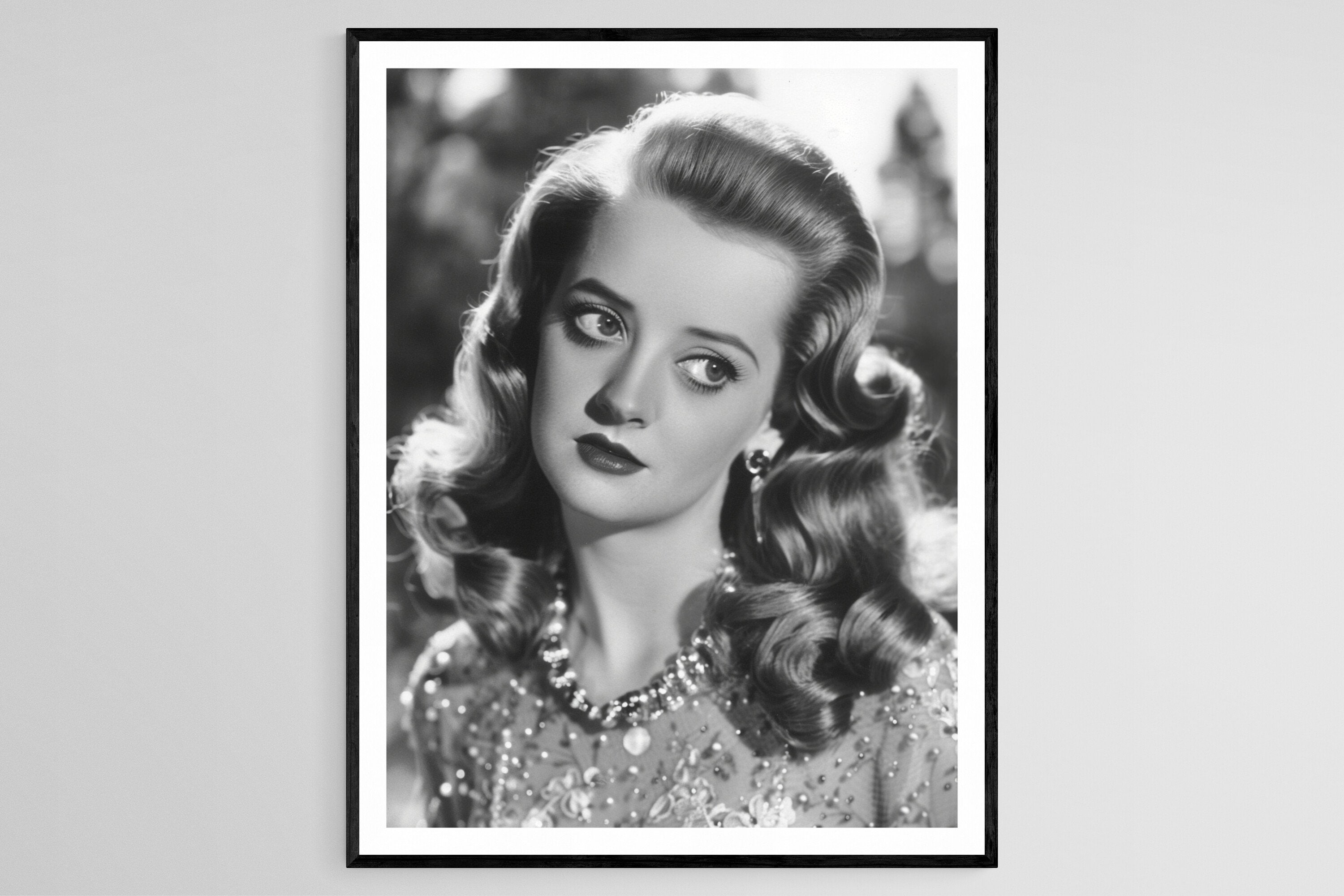 Bette Davis Portrait Print, Timeless Hollywood Decor, Ideal Gift for ...