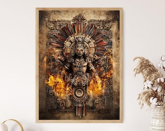 Outfit Design, Xiuhtecuhtli, God of Fire and Wisdom, Aztec Mexican ...