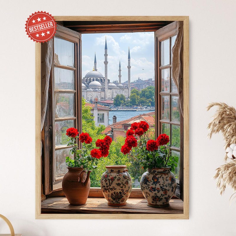 Cityscape Print Istanbul - Etsy UK