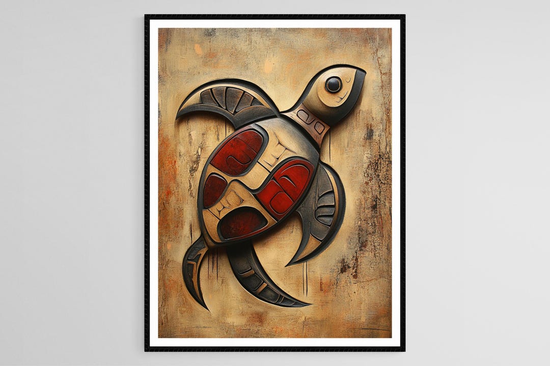 Haida Turtle Art Print, Longevity and Stability, Native American - Etsy