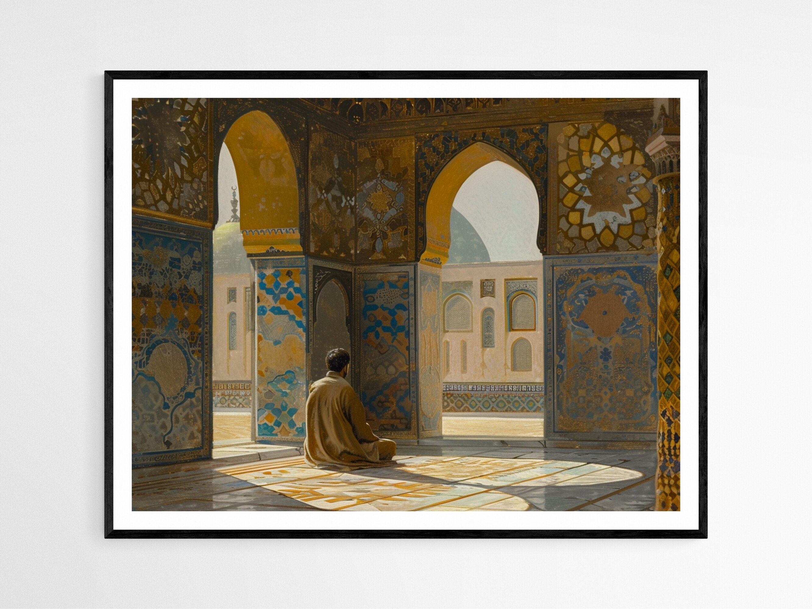 Classical Turkish Art Print, Osman Hamdi Bey Motif, Refined Living Room ...