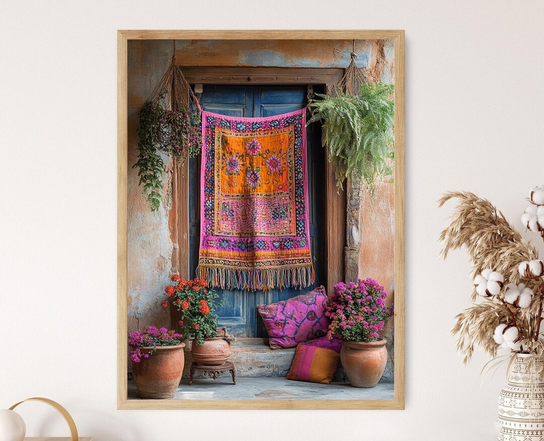 Gujarati Tapestry Fine Print, Patchwork and Beads Decor Poster - Etsy