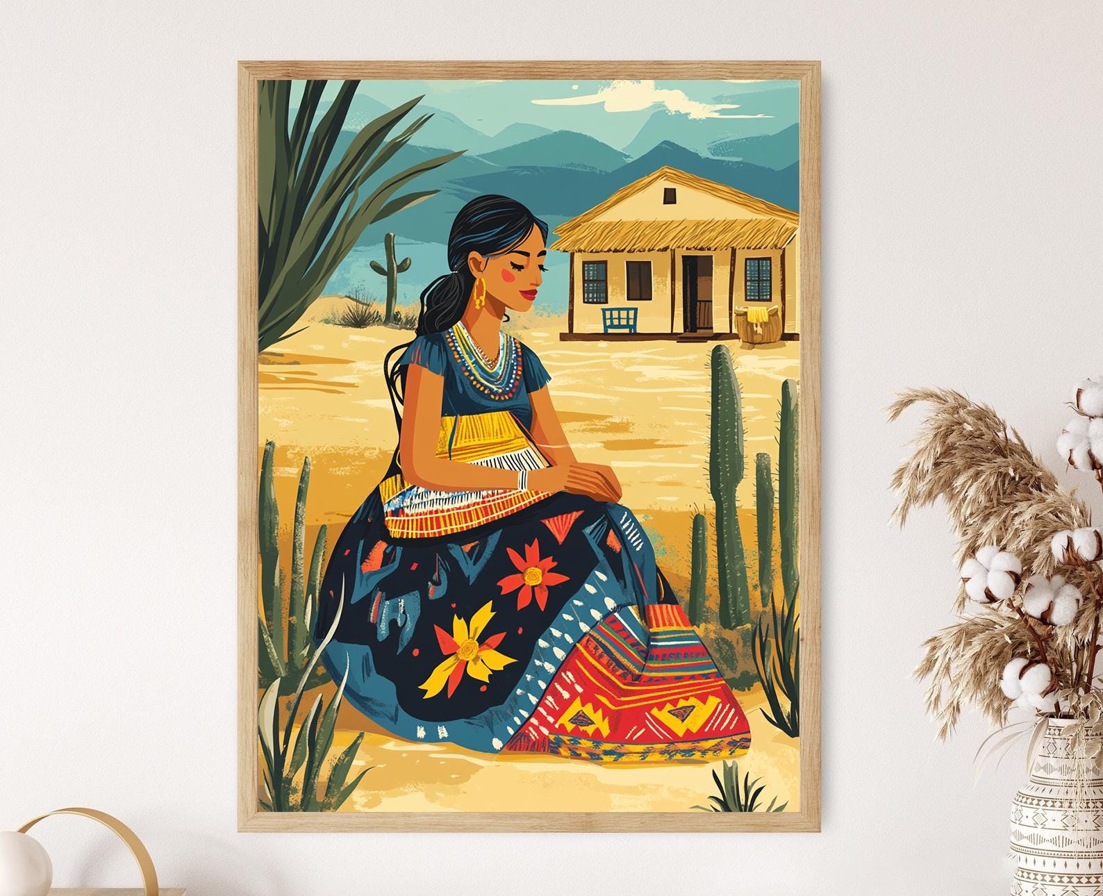 Wayuu Weaving Art Illustration, Colombian Indigenous Culture ...